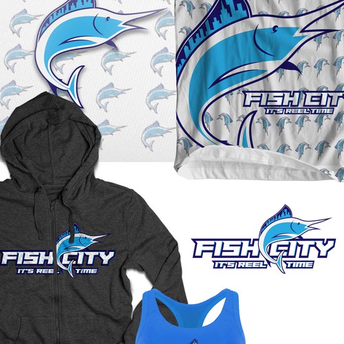 Fish City Logo - It's Reel Time! Sport Fishing Design | Logo design contest