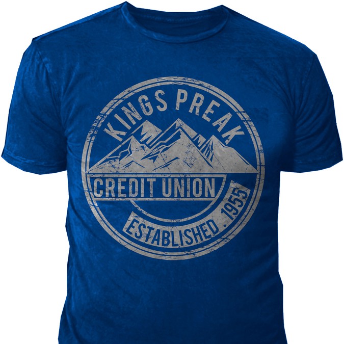 Design a hipster logo for Kings Peak Credit Union tshirts | T-shirt contest