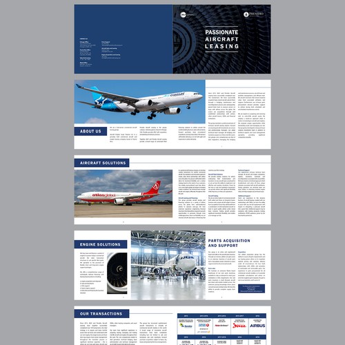 Aviation Leasing Company needs a powerful brochure | Brochure contest