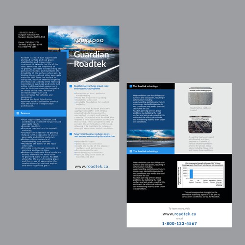 Technical Product Brochure Design (8x11, double sided) | Brochure contest