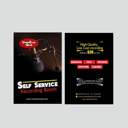 Dynamic Flyer for Recording Studio | Postcard, flyer or print contest