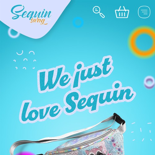 Designs | Custom Reversible Sequin Swag eCommerce Store | Web page ...