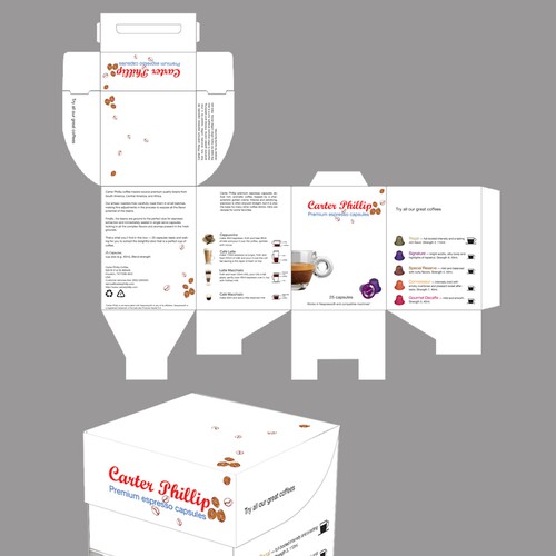 Designs | Design an espresso coffee box package. Modern, international ...