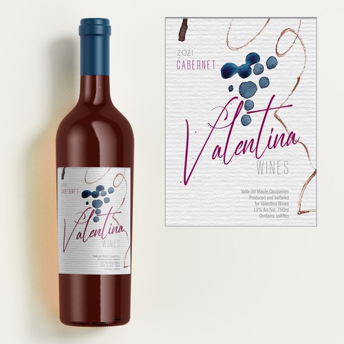 Designs | Minimal, Fresh and Elegant Wine Label | Product label contest
