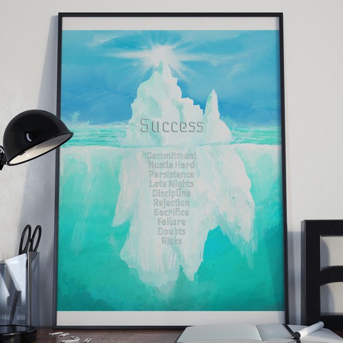 Design a variation of the "Iceberg Success" poster | Poster contest