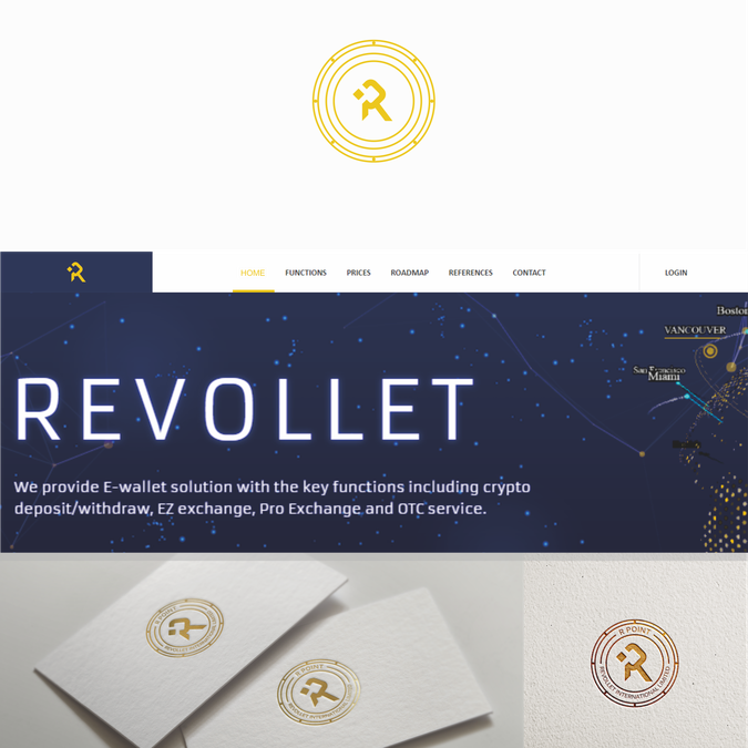 "R" logo for company crypto token / coin | Logo design contest