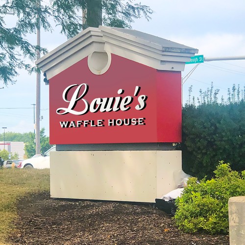 Designs | Louie's Waffle House Outdoor Restaurant Signage | Signage contest