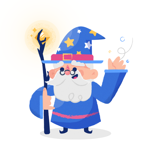 Create a wizard character for a startup! | Character or mascot contest