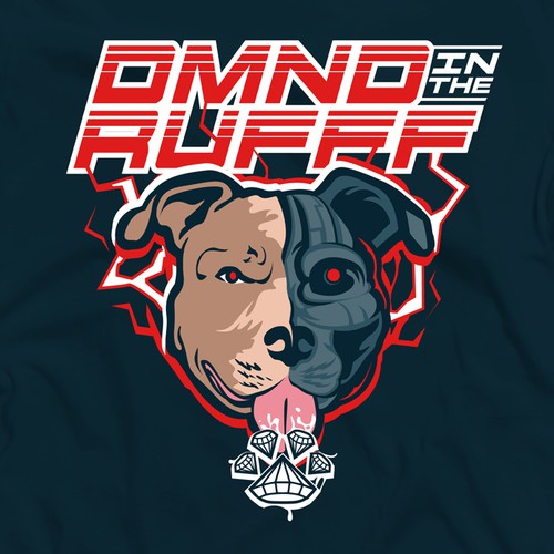 Creative Dog Terminator Face Design | T-shirt contest