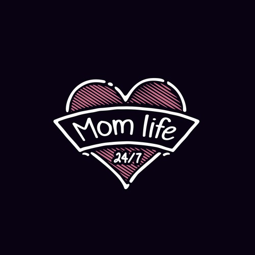 Mom Life 24/7 Logo | Logo design contest