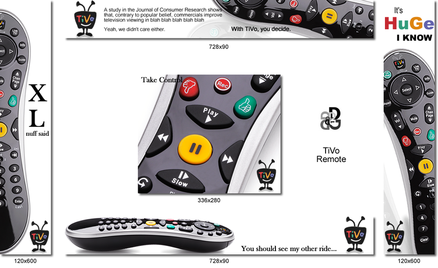 Banner design project for TiVo | Banner ad contest