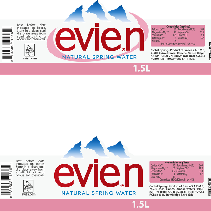 Fun mock Eviean label for my niece's Bat Mitzvah | Other packaging or ...