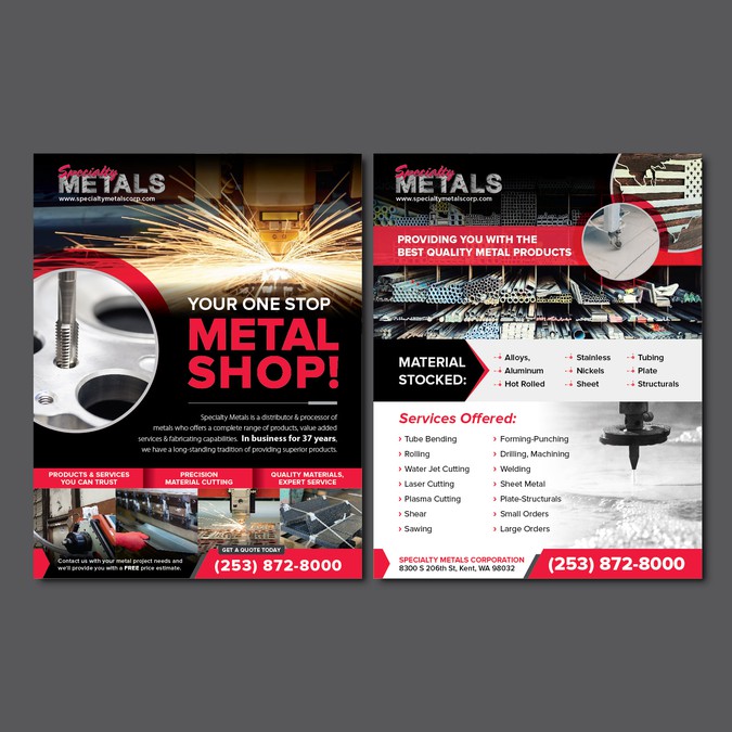 Metal fabrication shop needs a powerful new flyer | Postcard, flyer or ...
