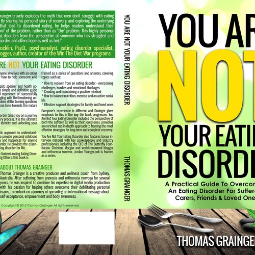 Design an inspiring book cover for an eating disorder recovery guide ...