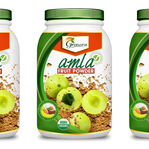 Designs | Amla Fruit Powder Label | Product label contest