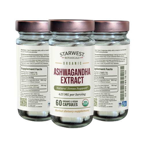 Designs | Organic Herb Capsule Label Design | Product packaging contest