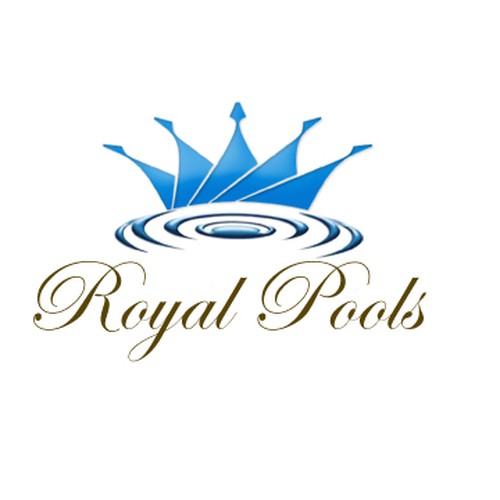 Create a crown from a splash of water for Royal Pools | Logo & business ...