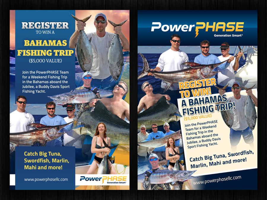 Eye-Catching Poster to Promote Fishing Contest! | Signage contest