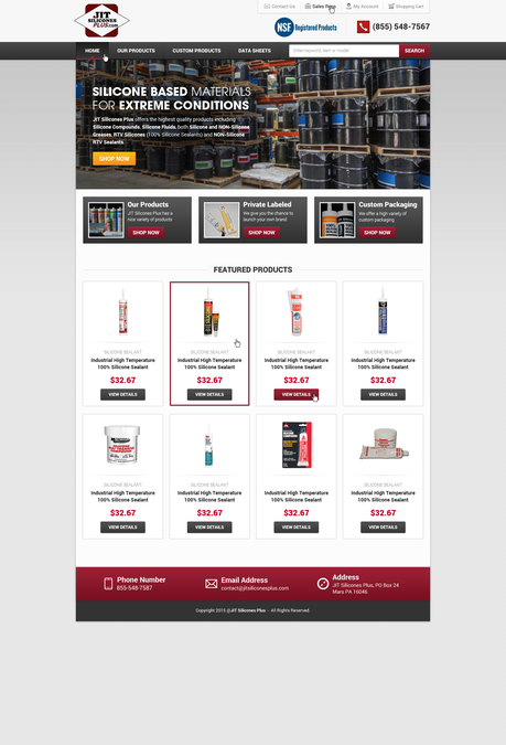 Design a clean eCommerce website for an established industrial ...