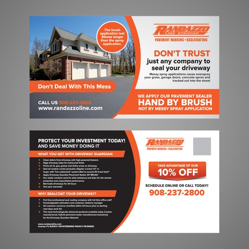 Design a Postcard - Driveway Sealcoating | Postcard, flyer or print contest