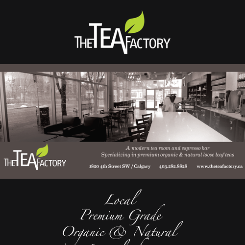 Design Store Front Poster for Tea Shop. | Signage contest