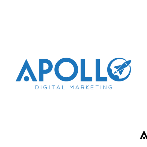 Create an abstract or space themed logo for Apollo Digital Marketing ...