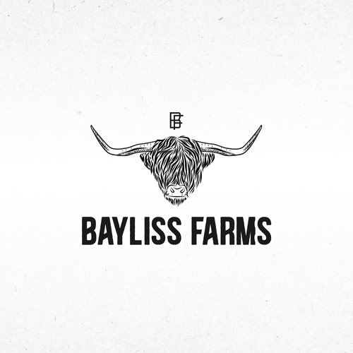 Designs | Highland Cow/Barn themed logo for family farm. | Logo design ...