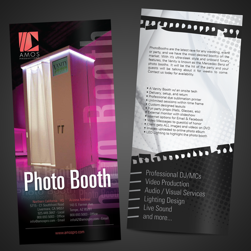 New PhotoBooth Rack Card | Postcard, flyer or print contest