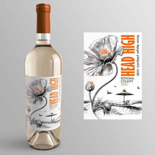 Designs | Sonoma County Wine Label - Coastal - Summertime | Product ...