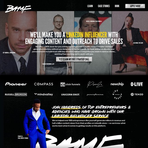 Designs | "BAMF.COM" Website Redesign | We need a badass new web design ...