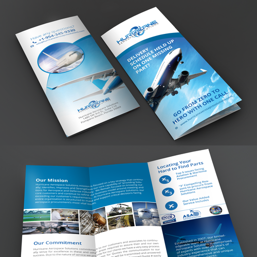 Aviation Brochure For Niche Company | Brochure contest