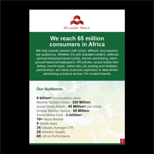 Advertisement Rate Card/Media Kit | Other book or magazine contest