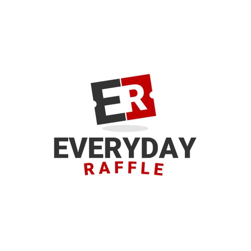 Create a logo for a modern Raffle app, where users can win daily prizes ...