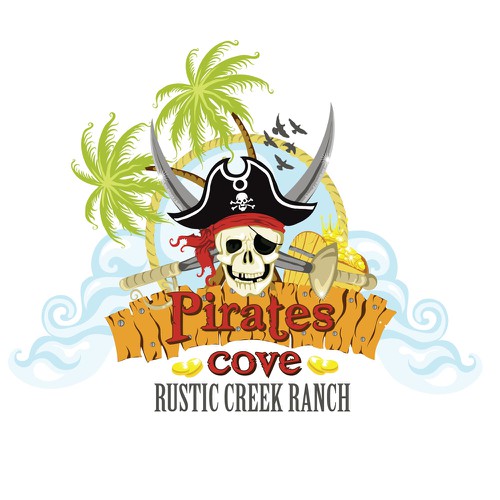 Pirate Theme Water Play Park - Lets have fun! | Logo design contest