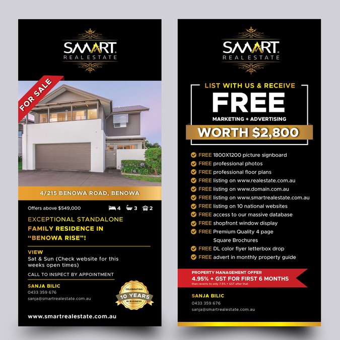 Design an IMPACT Flyer/Brochure/sign campaign for Smart Real Estate ...