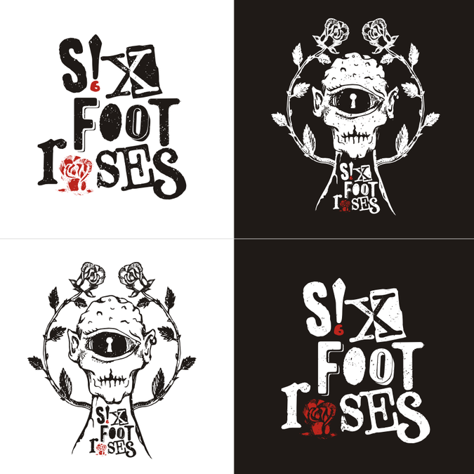 Six Foot Roses Band Logo Contest for First LP | Logo design contest
