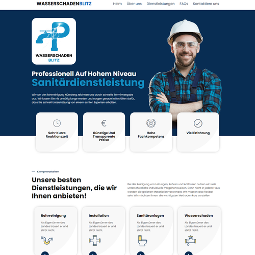 Designs | German plumber service needs new trustful converting ...