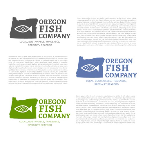OREGON FISH COMPANY | Logo design contest
