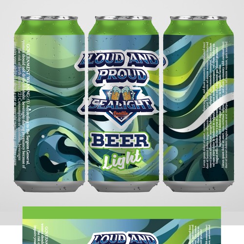 Designs | A light beer for sports fans | Product label contest