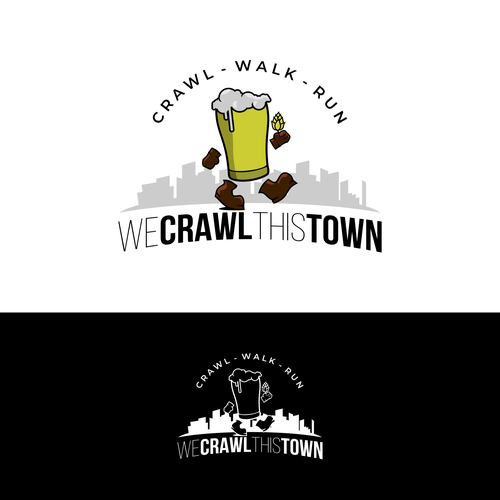 Designs | We Crawl this Town | Logo design contest