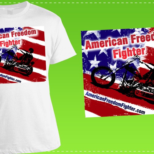 T-shirt design for AMERICAN FREEDOM FIGHTER | T-shirt contest