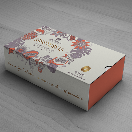 Premium packaging for unique Shortbread with Exotic Fruit Jellies ...