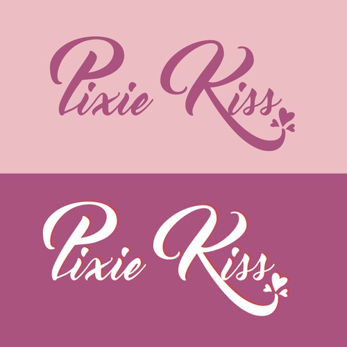 Cute and alluring logo for Pixie Kiss, please! | Logo design contest