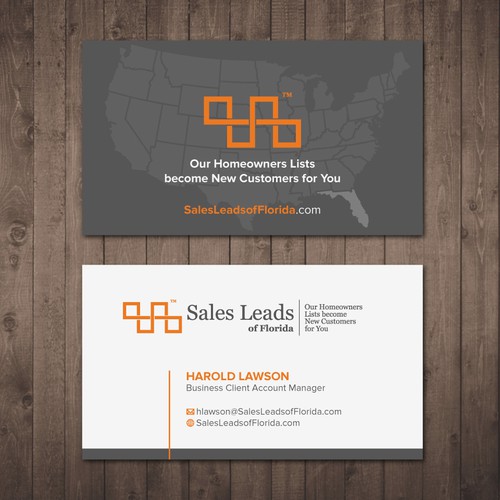 SalesLeadsofFlorida.com business card design needed | Business card contest