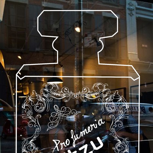 Creative storefront for perfume shop in Italy | Signage contest