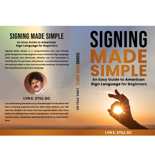 Designs | Illustration to appeal to Beginners of ASL | Book cover contest