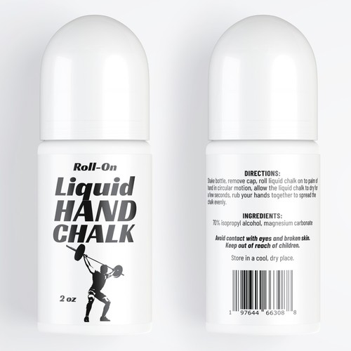 Designs | Product label for liquid hand chalk | Product label contest