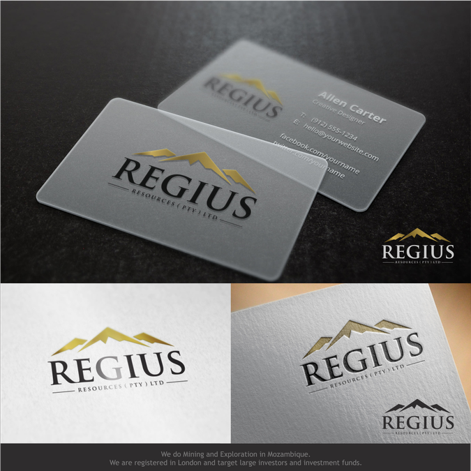 Exciting Exploration Logo For Regius Resources | Logo & brand identity ...