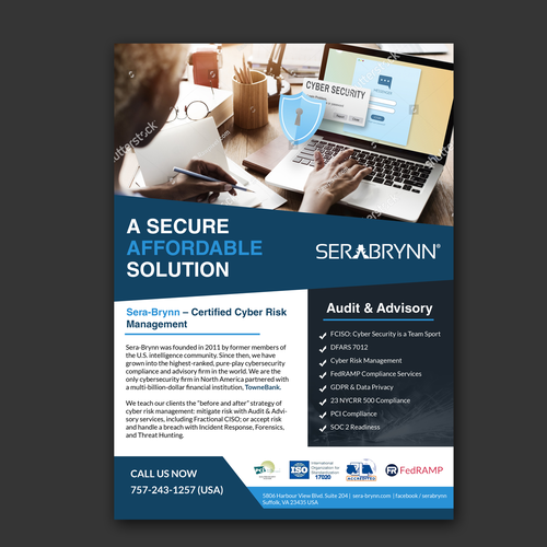 SB Cybersecurity Marketing Flyer | Postcard, flyer or print contest