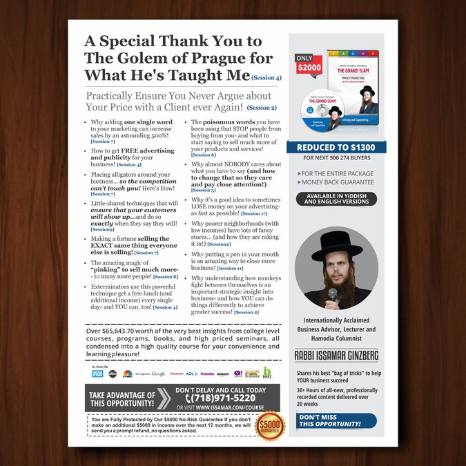 Full Page Content/Text Based Advert for Newspaper/Magazine | Postcard ...